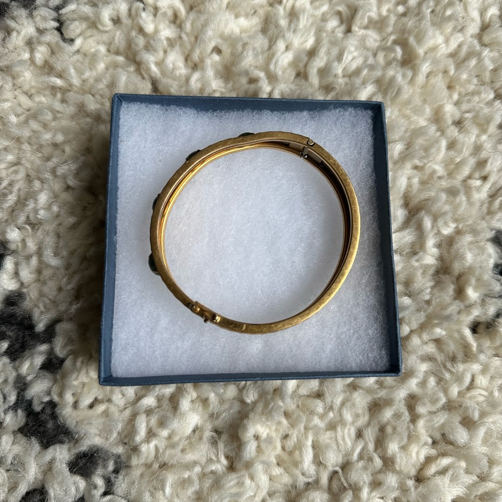 Vintage 2k Gf Gold Bangle Bracelet - Gem